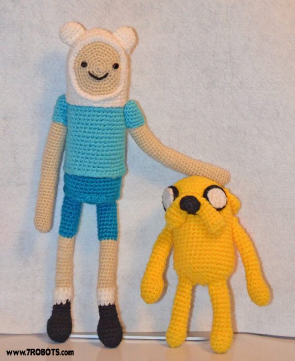 Crochet: Adventure Time Finn & Jake v1 - 7 Robots