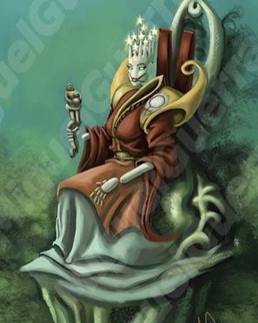 The Empress sketch by Miguel Guerra for 7 Robots