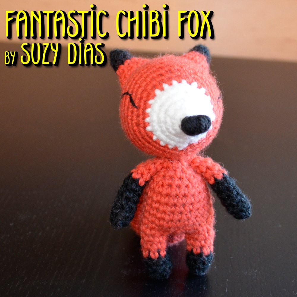 Fantastic Chibi Fox Crochet Pattern by Suzy Dias for 7 Robots