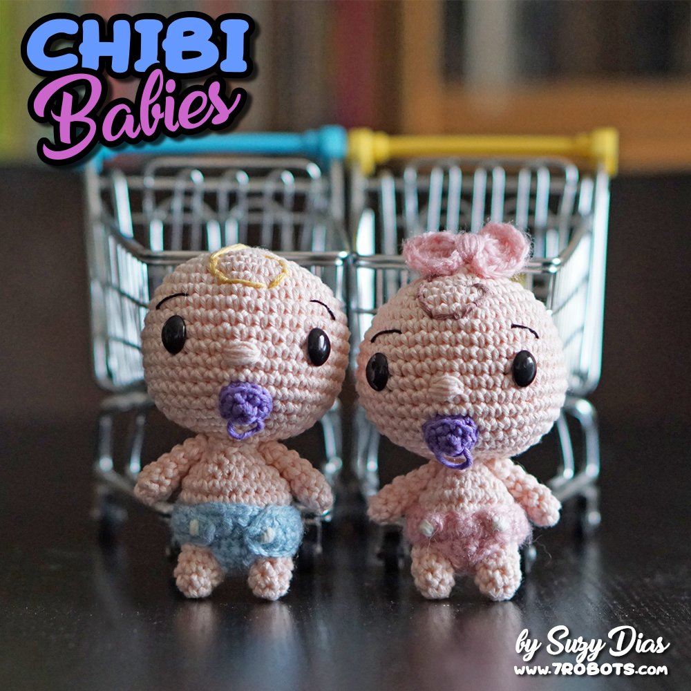 Super Cute Crochet Chibi Babies by Suzy Dias. Customize Your Own!