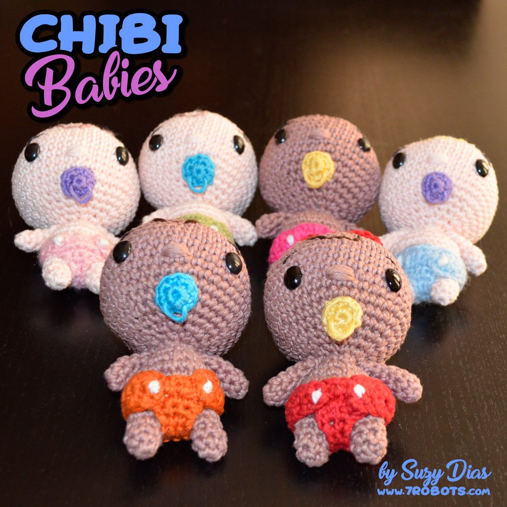 Crochet Chibi Babies by Suzy Dias. Adorable customizable crochet babies!